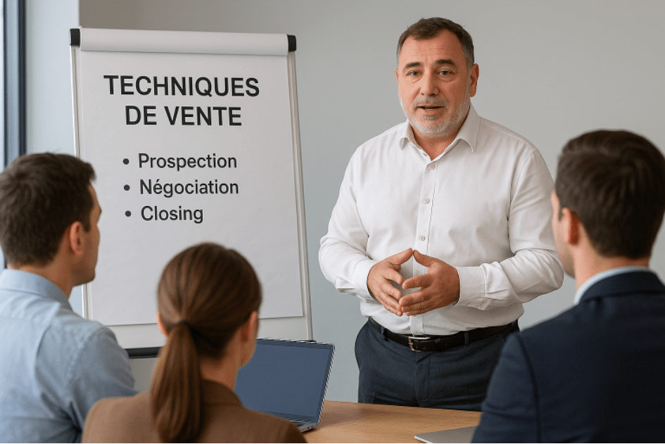 Formation techniques de vente, prospection, traitement objections